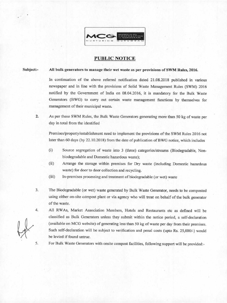 SWM Rules 2016 | PDF