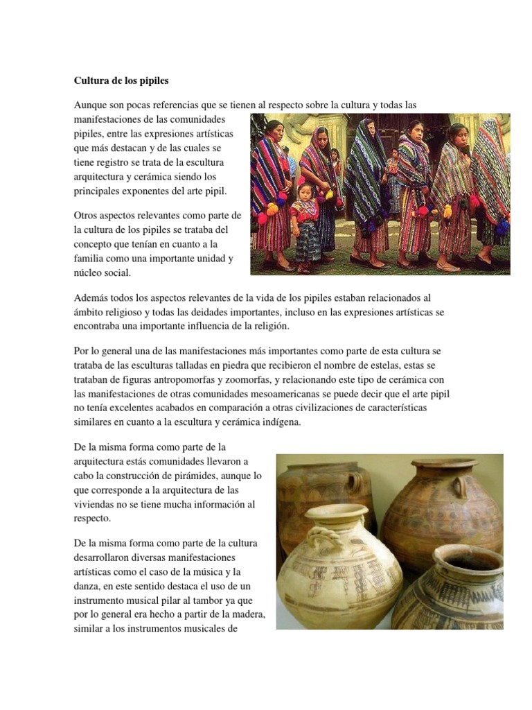 Cultura de Los Pipiles, Lencas, Etc | PDF | Mesoamérica | Escultura