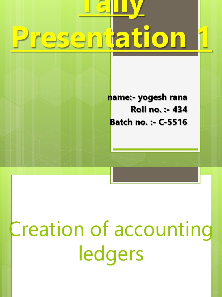Accounting Ledger Creation Guide | PDF