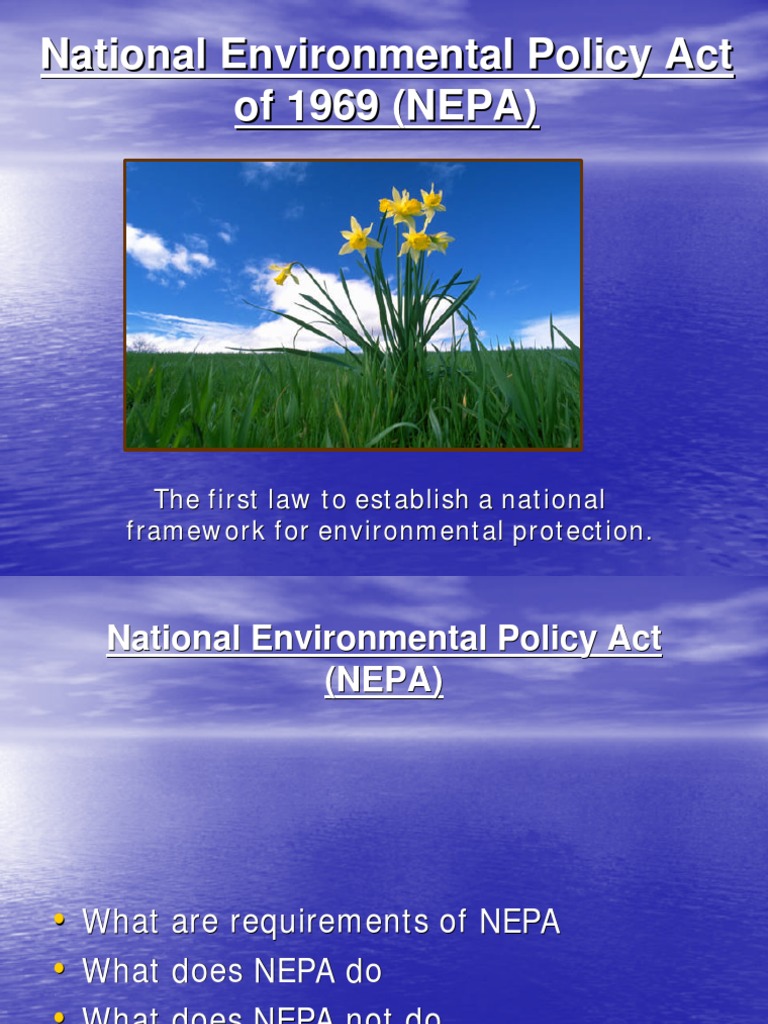 NEPA | Download Free PDF | National Environmental Policy Act ...