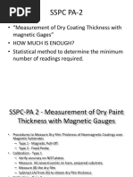 Painting DFT Rules-SSPC-PA-2 | PDF | Calibration | Scientific Observation