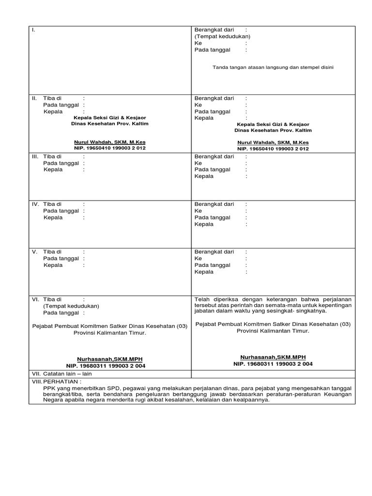 Panduan Penulisan Surat SPD yang Benar | PDF