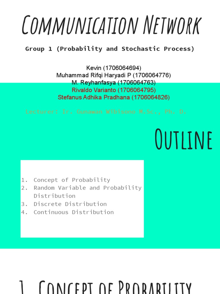 Communication Network - Group 1 | PDF | Probability Distribution ...