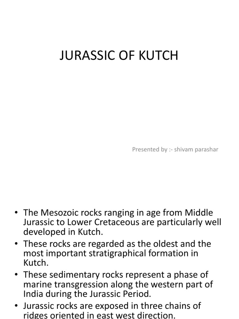 Jurassic of Kutch | PDF | Sedimentary Basin | Rift