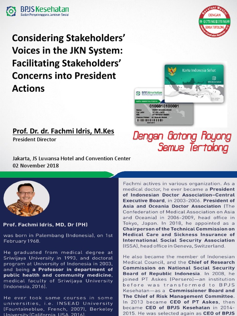 Inahea Bpjs Kesehatan 011118 Edit Fi | PDF | Pharmacy | Health Care