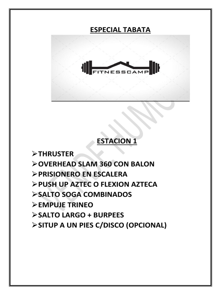 Especial Tabata | PDF