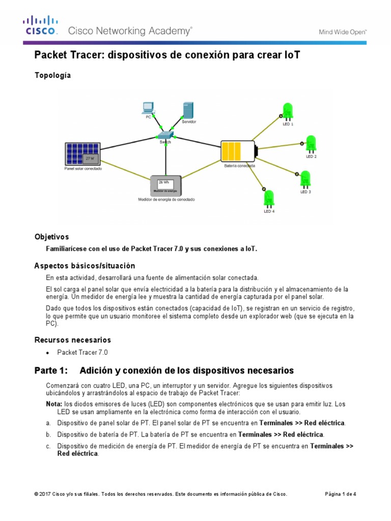 PACKET TRACER: Dispositivos de Conexión para Crear IOT | Internet de ...