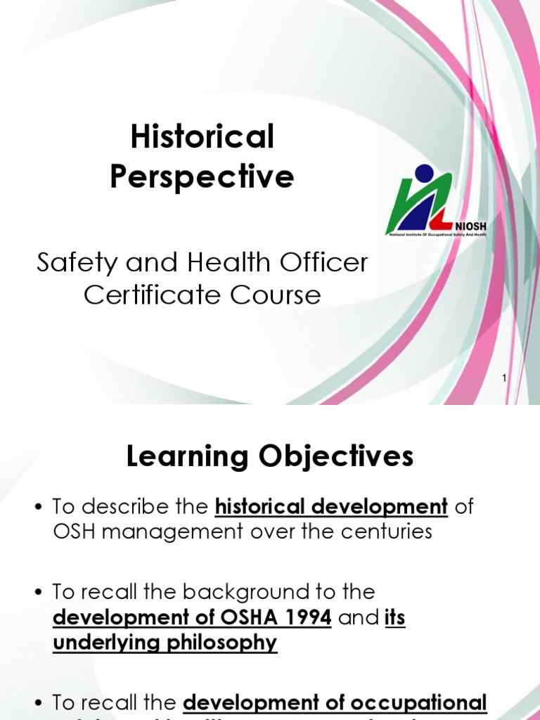 Niosh Sho Module 1 PDF | PDF | Occupational Safety And Health | Safety