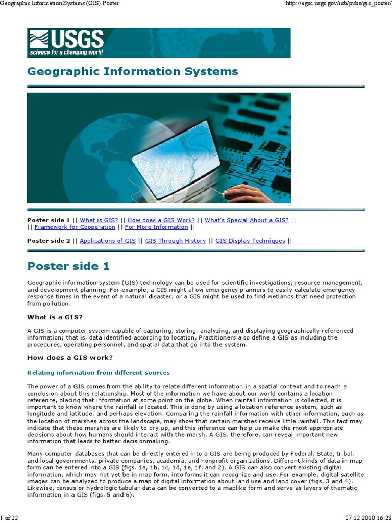 Geographic Information Systems | PDF | Geographic Information System ...