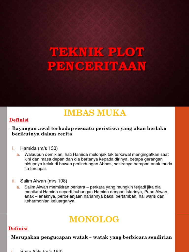 Teknik Plot Penceritaan | PDF