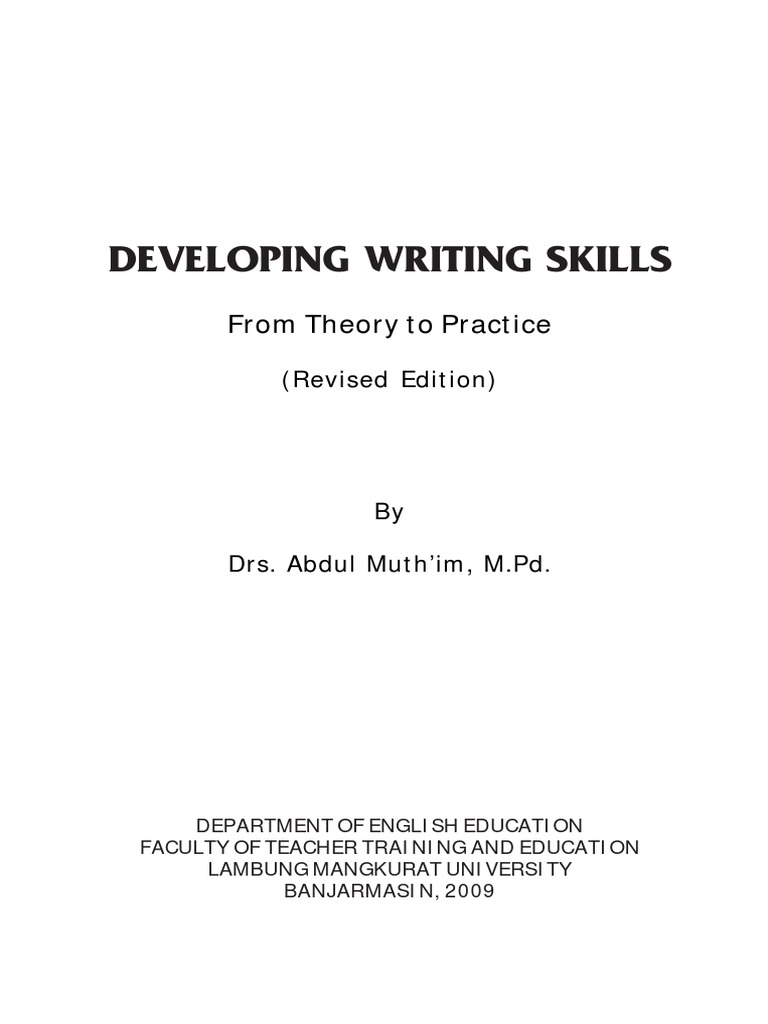 Developing Writing Skills (2009) PDF | PDF | Memory | Cognition