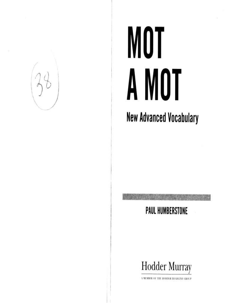 Mot Mot New Advanced French Vocabulary PDF | PDF