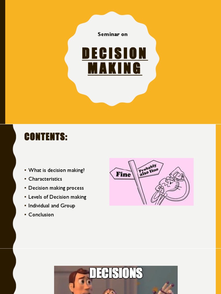 Understanding Decision Making Processes | PDF