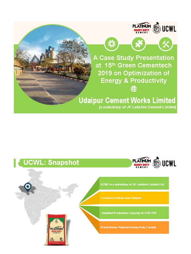 Energy Optimization at Udaipur Cement | PDF | Boiler | Energy Technology
