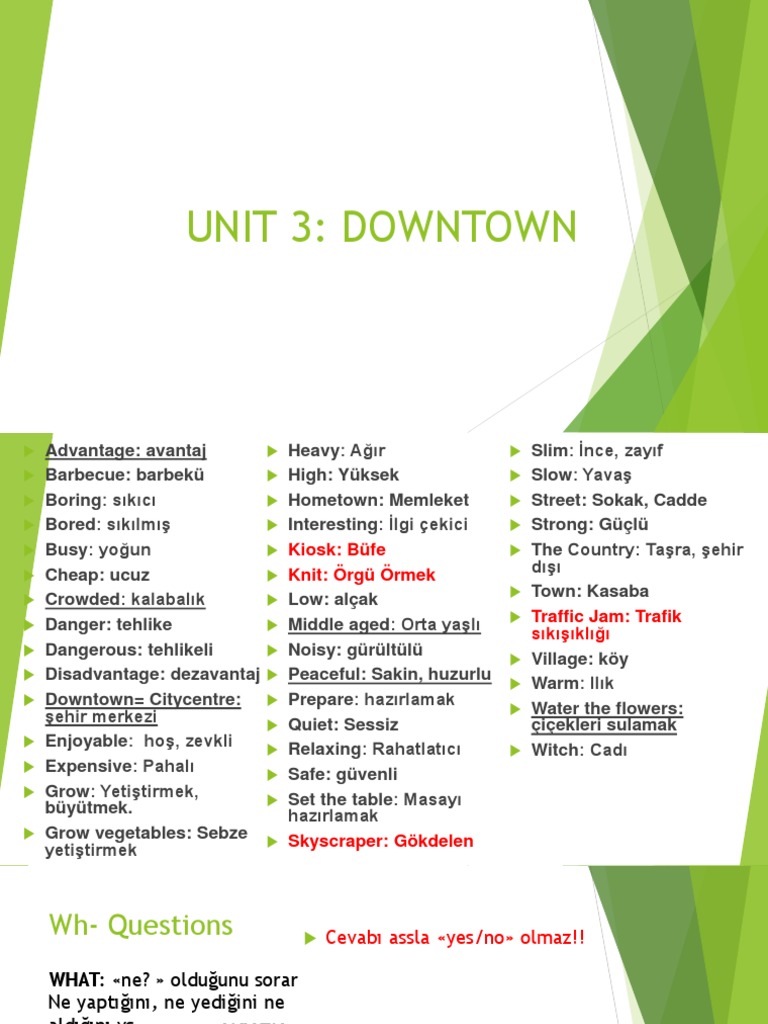 Unit3 Downtown | PDF