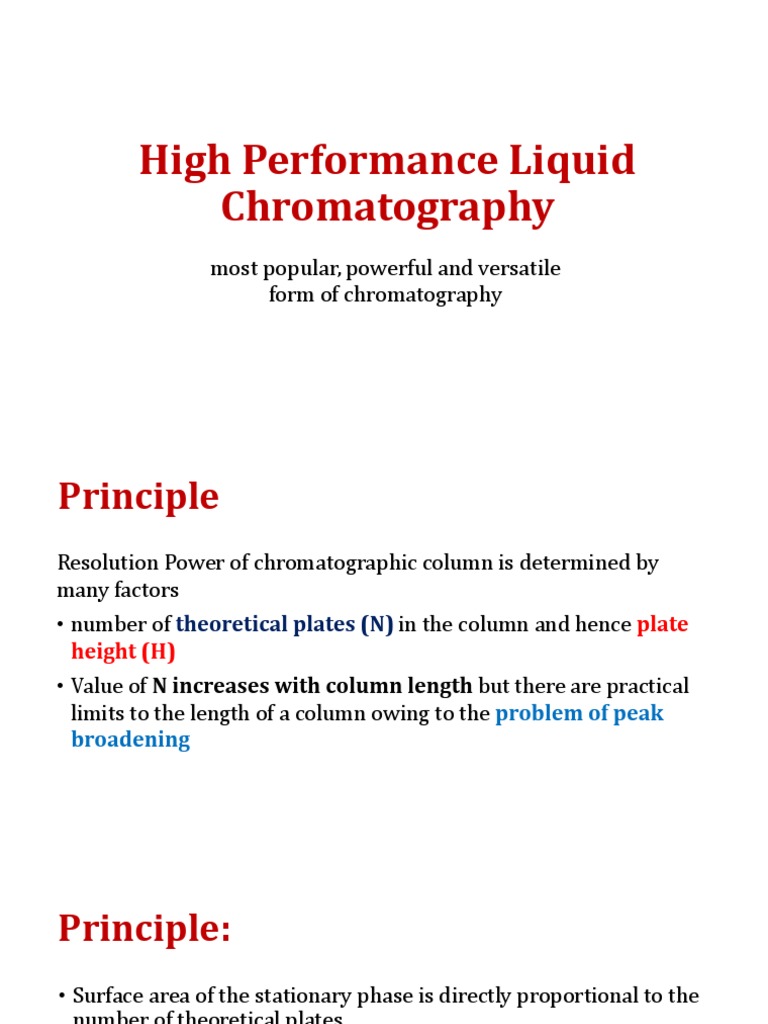A314746709 - 21627 - 3 - 2019 - Lecture - 13-14 HPLC & GC | PDF | High ...