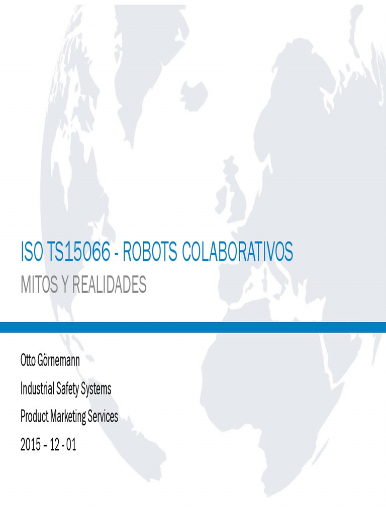 ISO TS 15066 Robos Colaborativos | PDF | Robot | Robótica