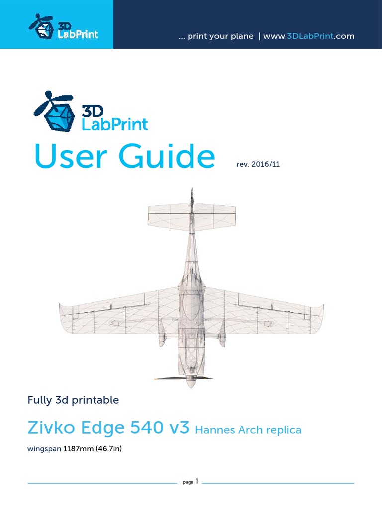 Zivko Edge 540v3 RC Plane Plans | PDF | Airplane | Aerospace Engineering