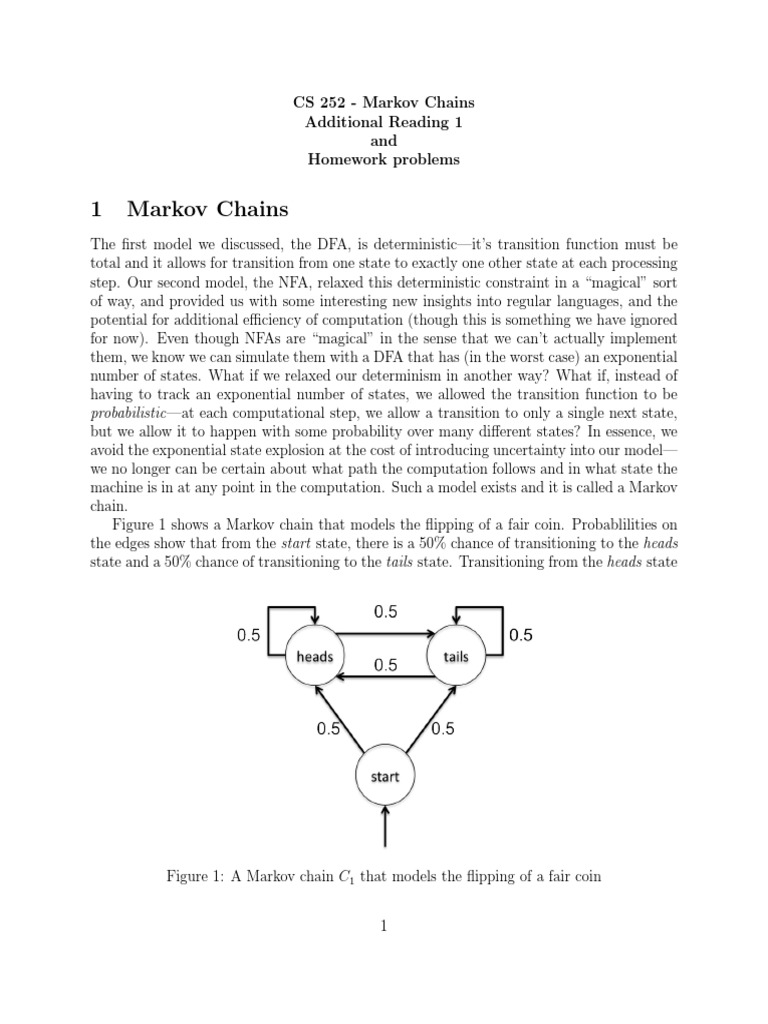 Markov Chains | PDF | Markov Chain | Areas Of Computer Science