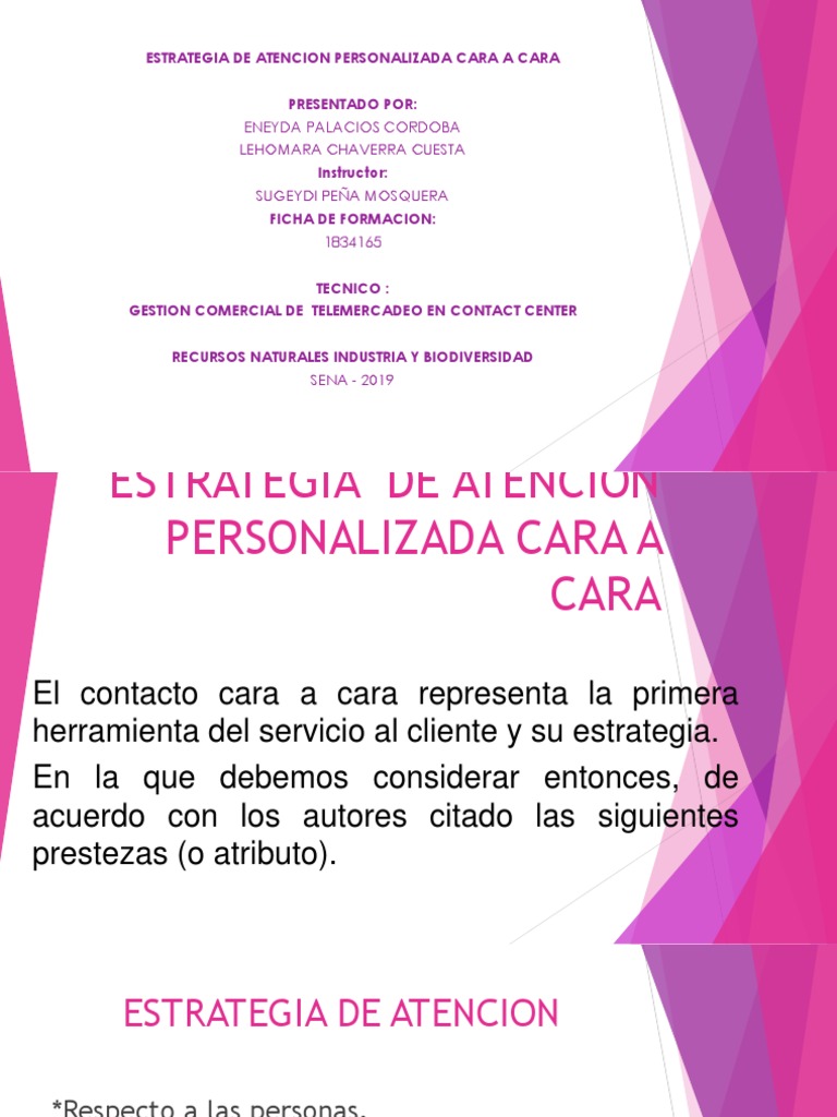 Estrategia de Atencion Personalizada Cara Cara (4) | Los consumidores ...