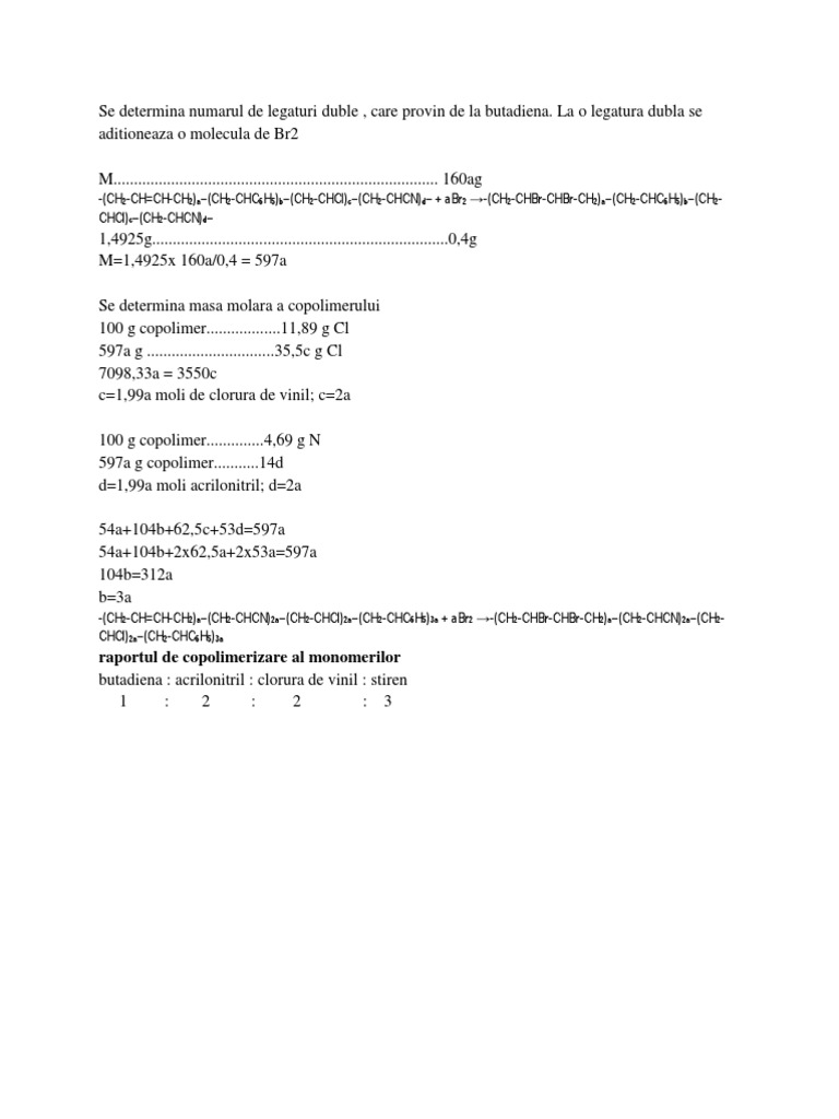 (CH - CH CH-CH) - (CH - CHC H) - (CH - CHCL) - (CH - CHCN) - + Abr ...