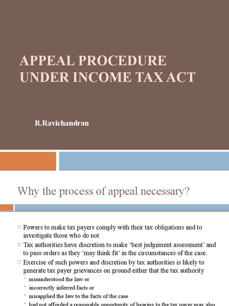 Income Tax Appeal Procedures Guide | PDF | Supreme Courts | Taxation