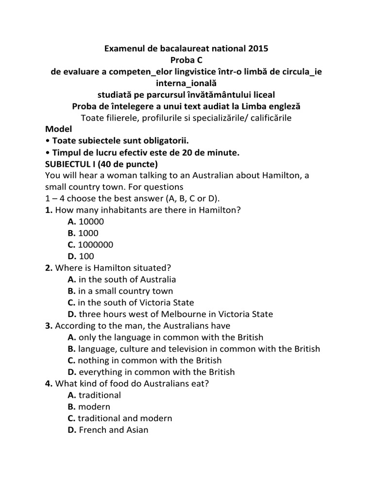 Competente-Limba Engleza | PDF | Tent | Camping