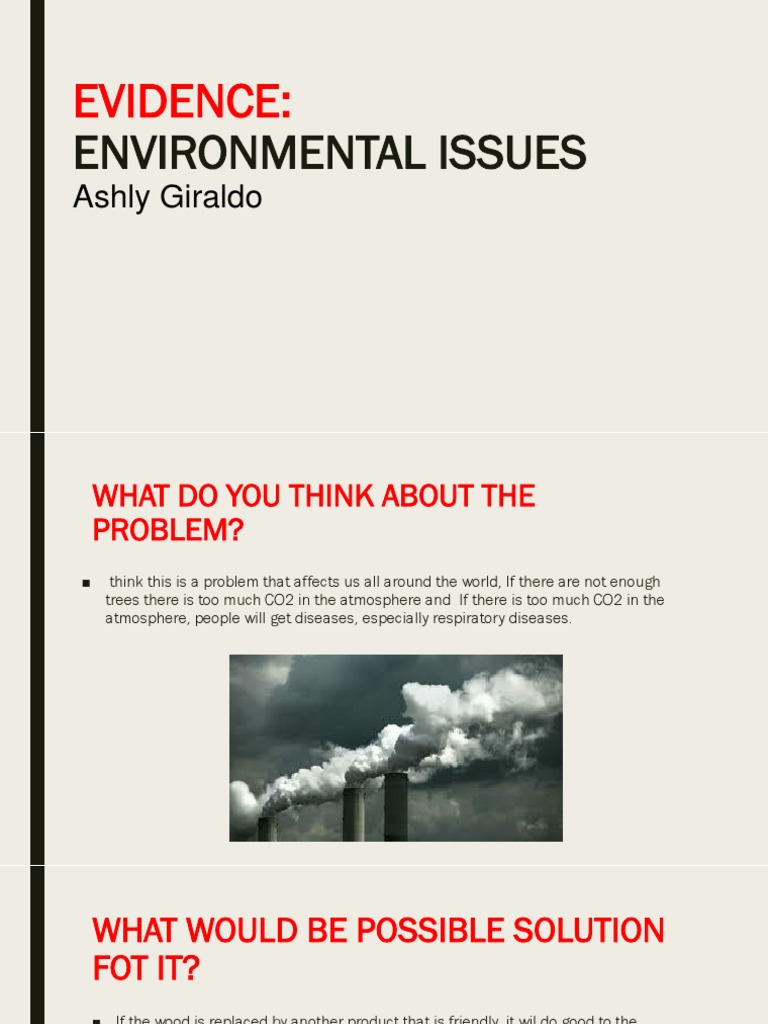 Evidence:: Environmental Issues | PDF
