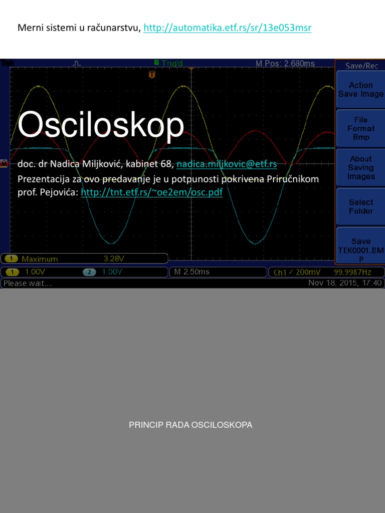 02 Osciloskop 2018 | PDF