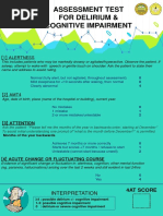 FINAL 4AT Assessment For Delirium | PDF | Dementia | Medicine