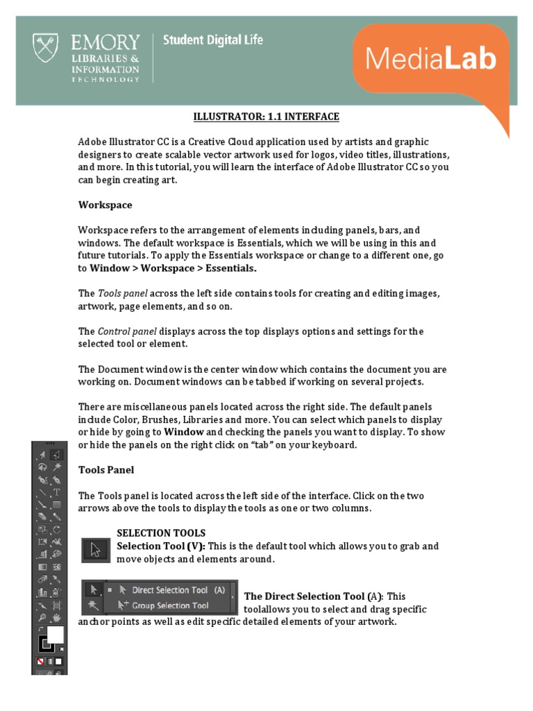 1.1 Interface | PDF | Adobe Illustrator | Geometry