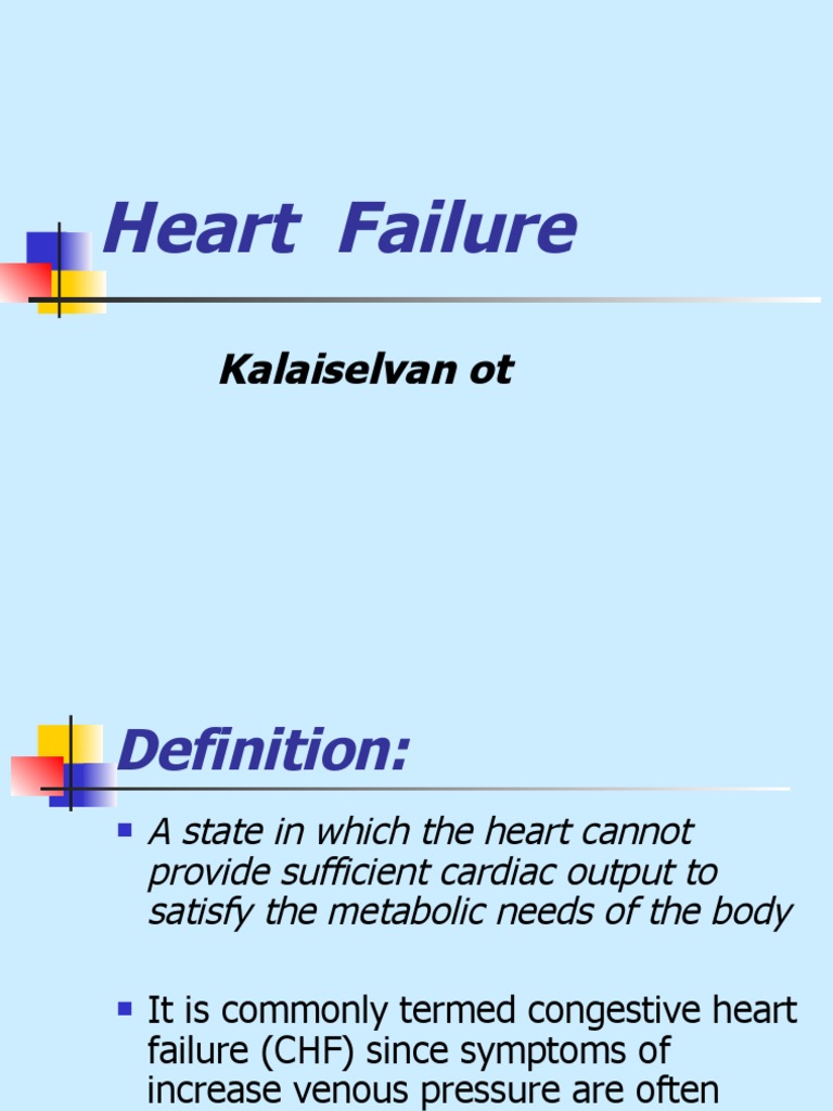 Heart Failure: Kalaiselvan Ot | PDF | Heart Failure | Heart