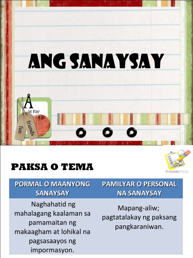 Filipino9 Sanaysay | PDF