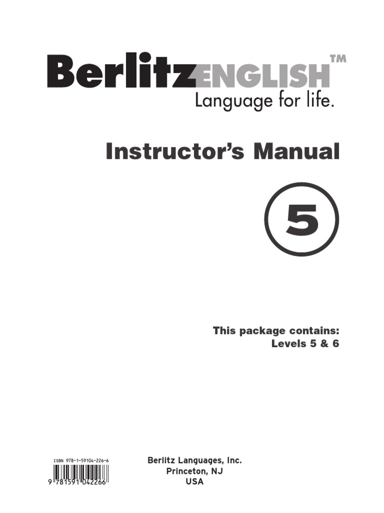 Berlitz English Book Level 5 | PDF | Question | Syntax