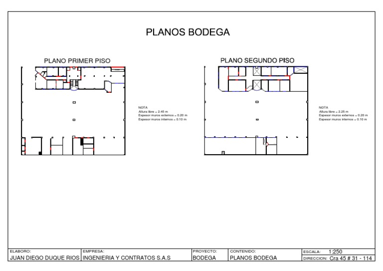 Planos Bodega (ENTREGA) - Model PDF | PDF
