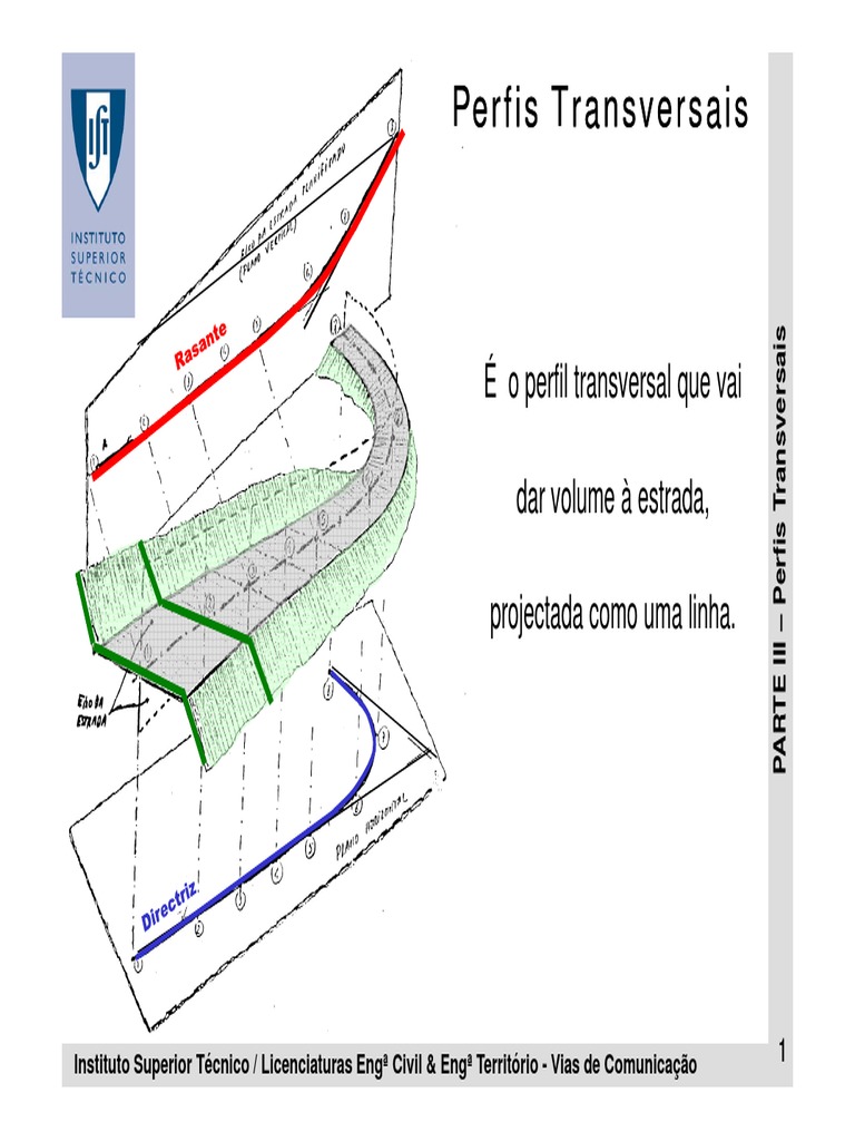 Perfil Transversal Da Via | PDF | Infraestrutura de transporte ...