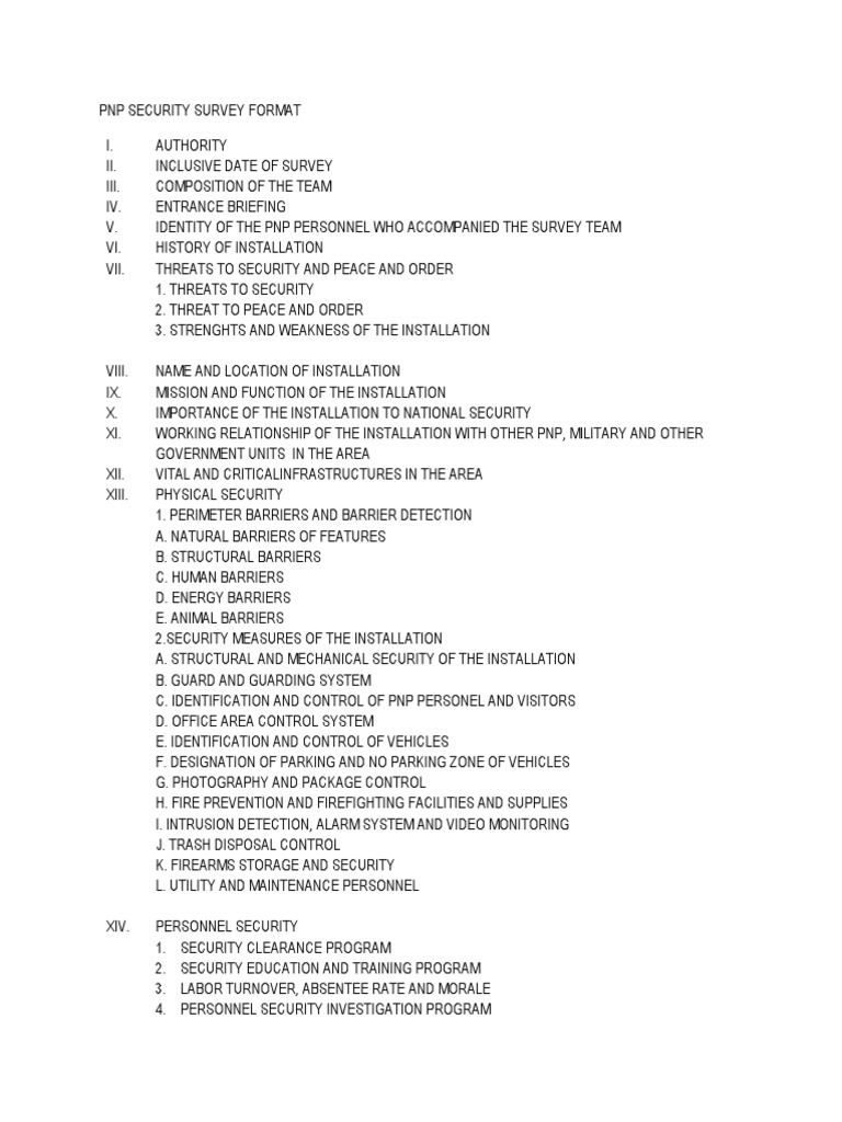 Ssi Format Csp Download Free Pdf Physical Security Information