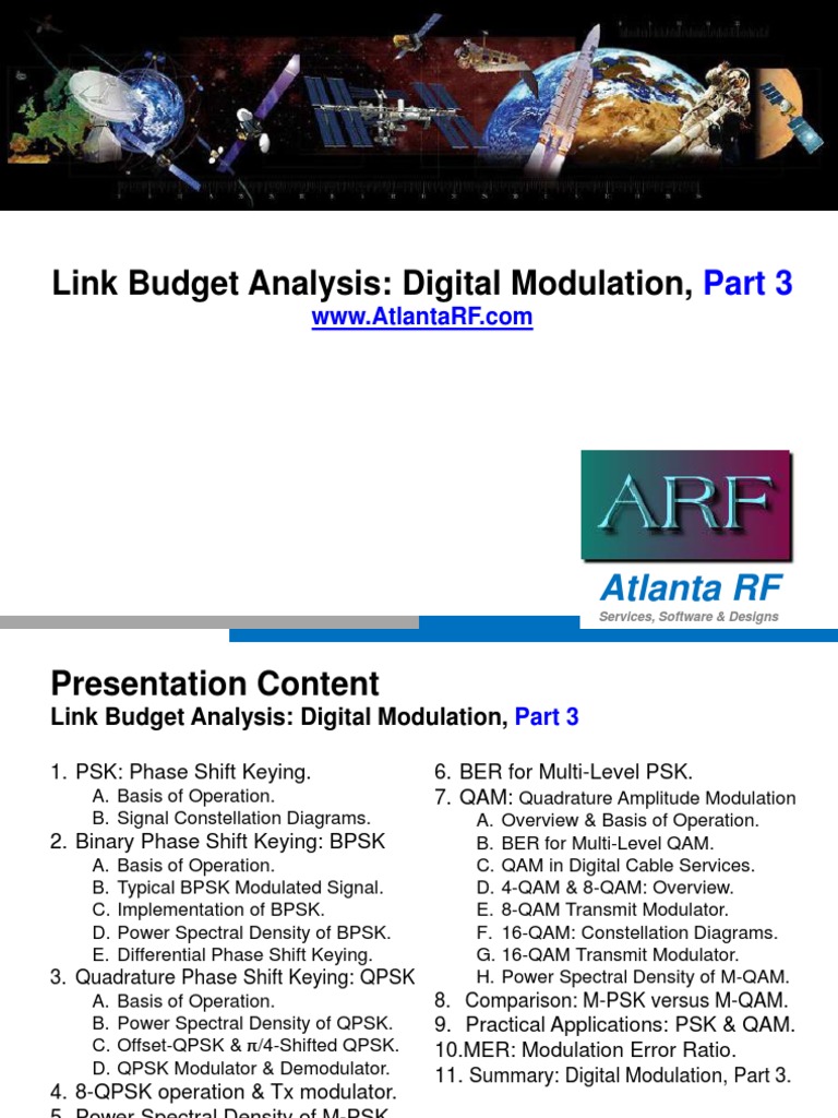 Digital Modulation PSK QAM | PDF | Modulation | Radio