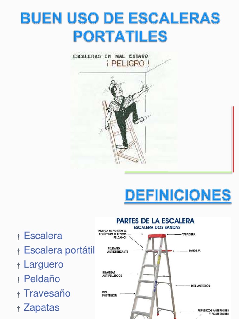 Uso Correcto de Escaleras | PDF | Escalera