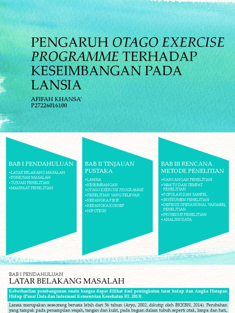 Otago Exercise | PDF