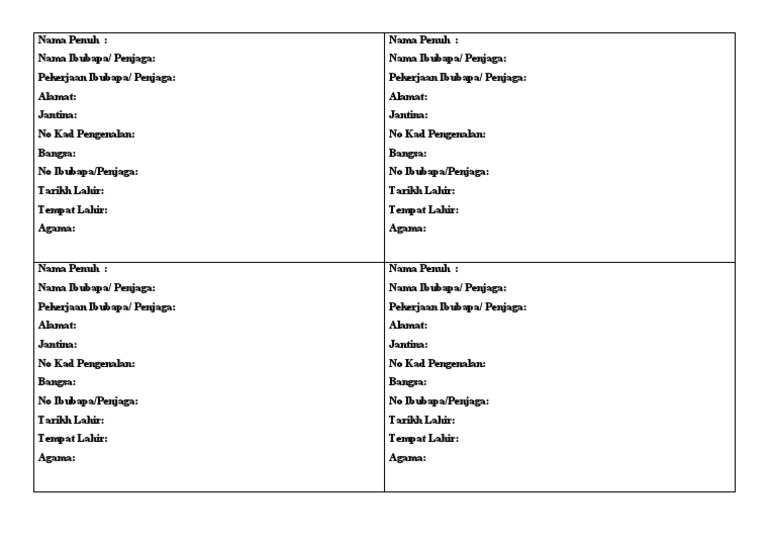 Nama Penuh PDF | PDF
