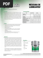 Frixo 177 Premium Grasa Multiproposito de Parafin A y Pao | PDF ...