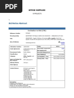 Bid Data Sheet - Template | PDF