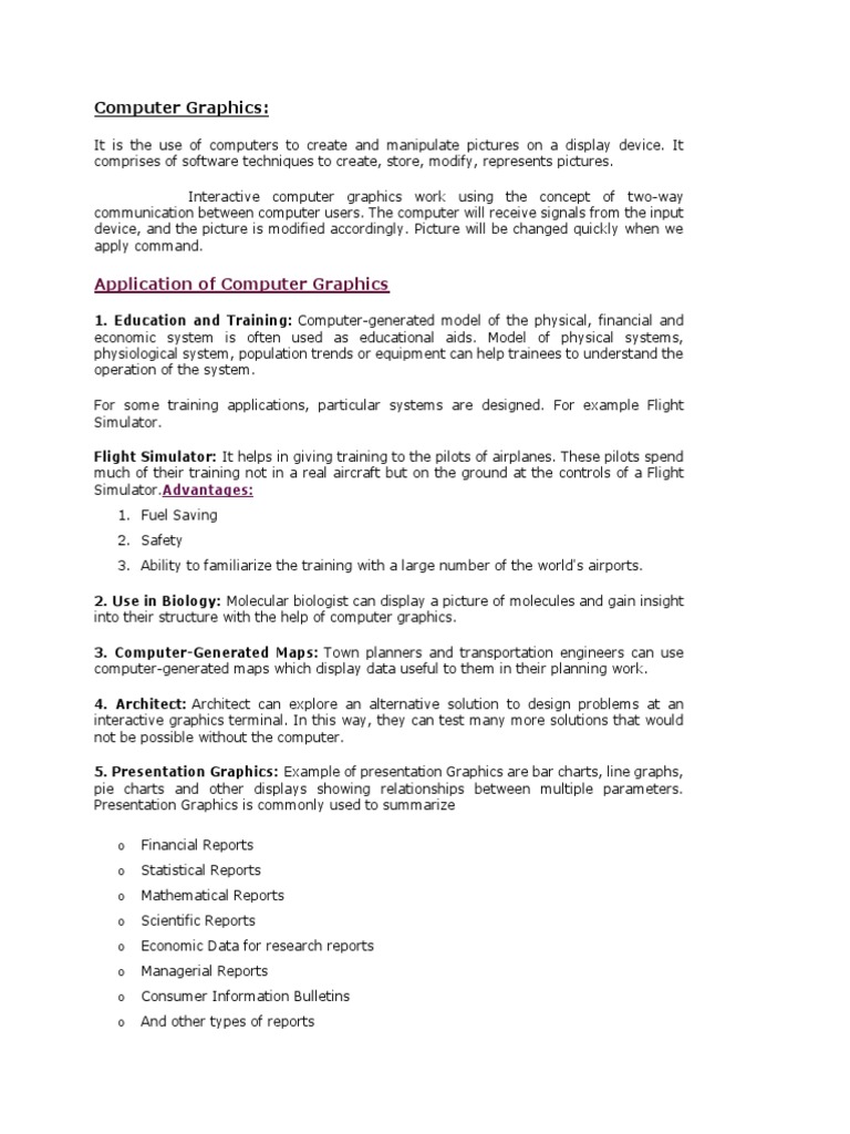 Computer Graphics Notes | Download Free PDF | Computer Monitor | Video