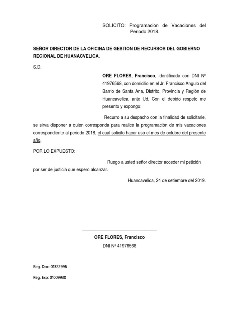 SOLICITO Clemente | PDF | Gobierno