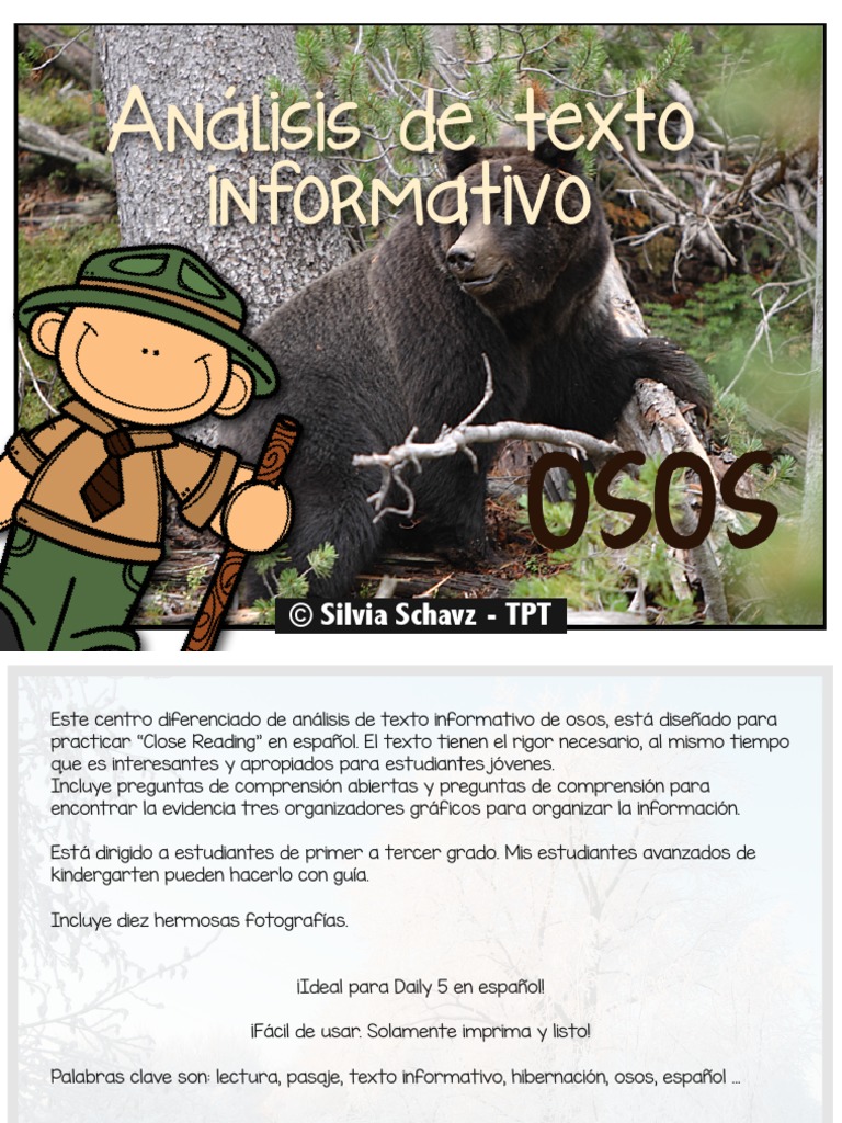 Analisis de Texto Los Osos | PDF | Osos | Oso polar