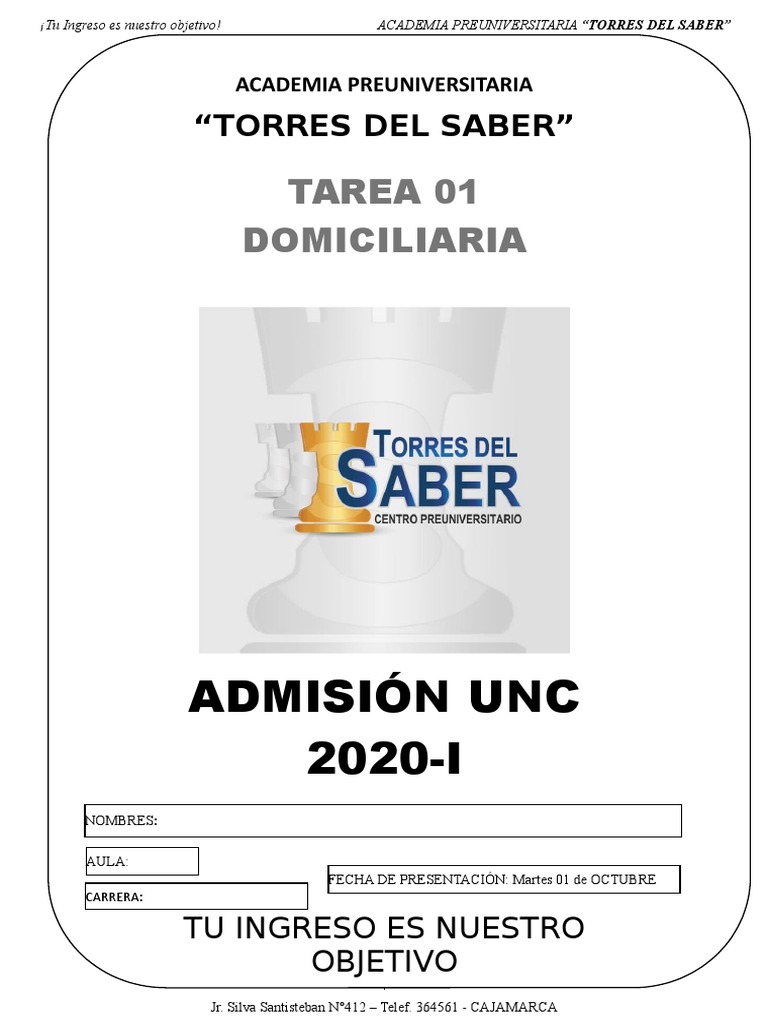 Tarea N 01 | PDF | Sustancias químicas | Metabolismo