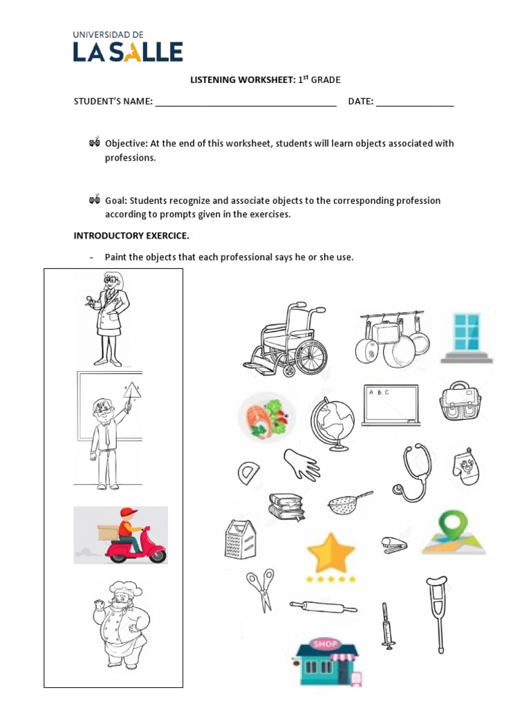Listening Worksheet | PDF