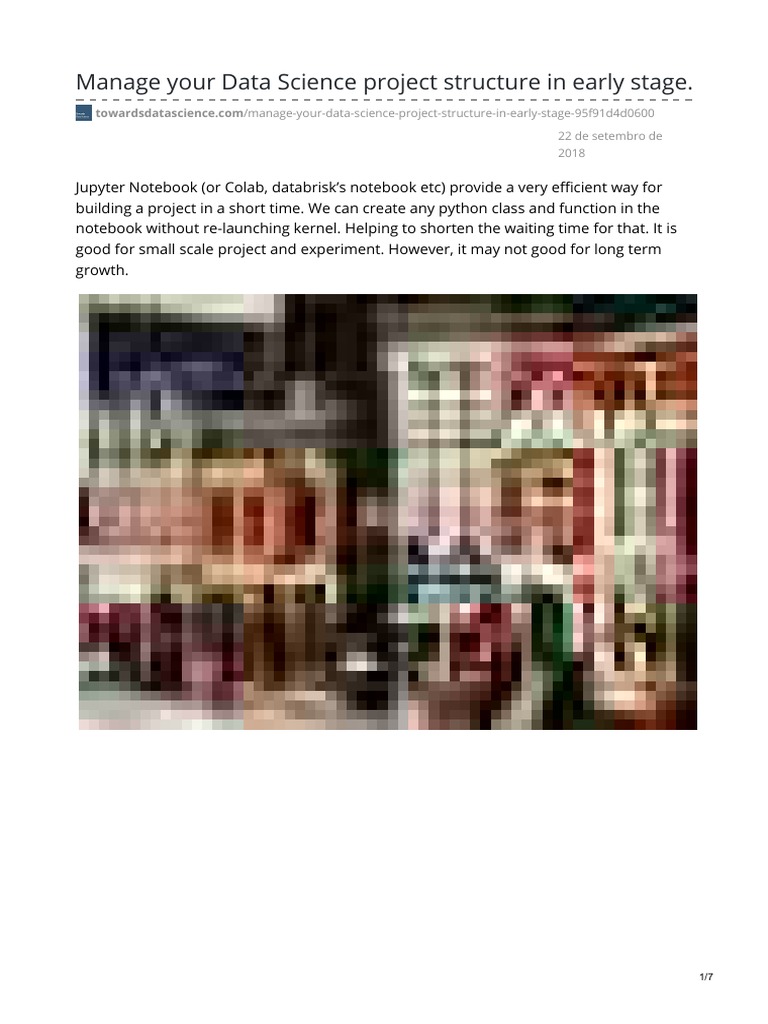 Manage Your Data Science Project Structure in Early Stage | PDF | Areas ...