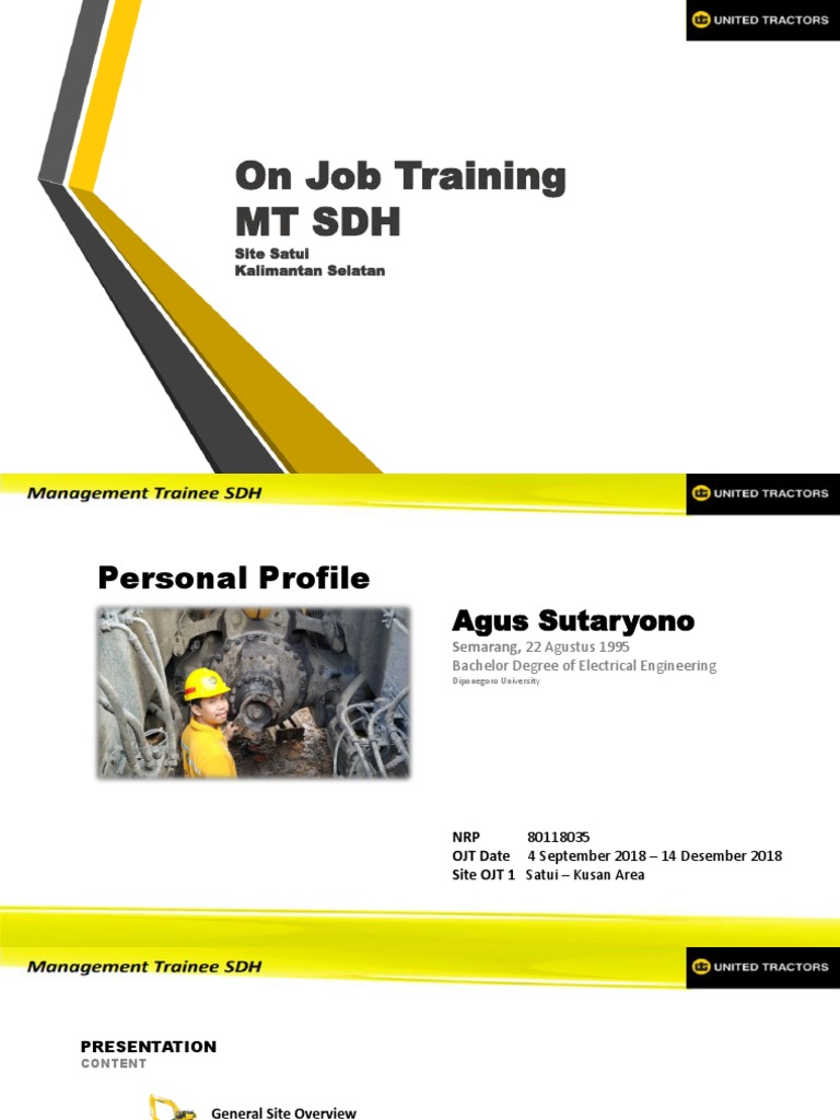 Presentasi OJT | PDF | Motor Oil | Mechanical Engineering